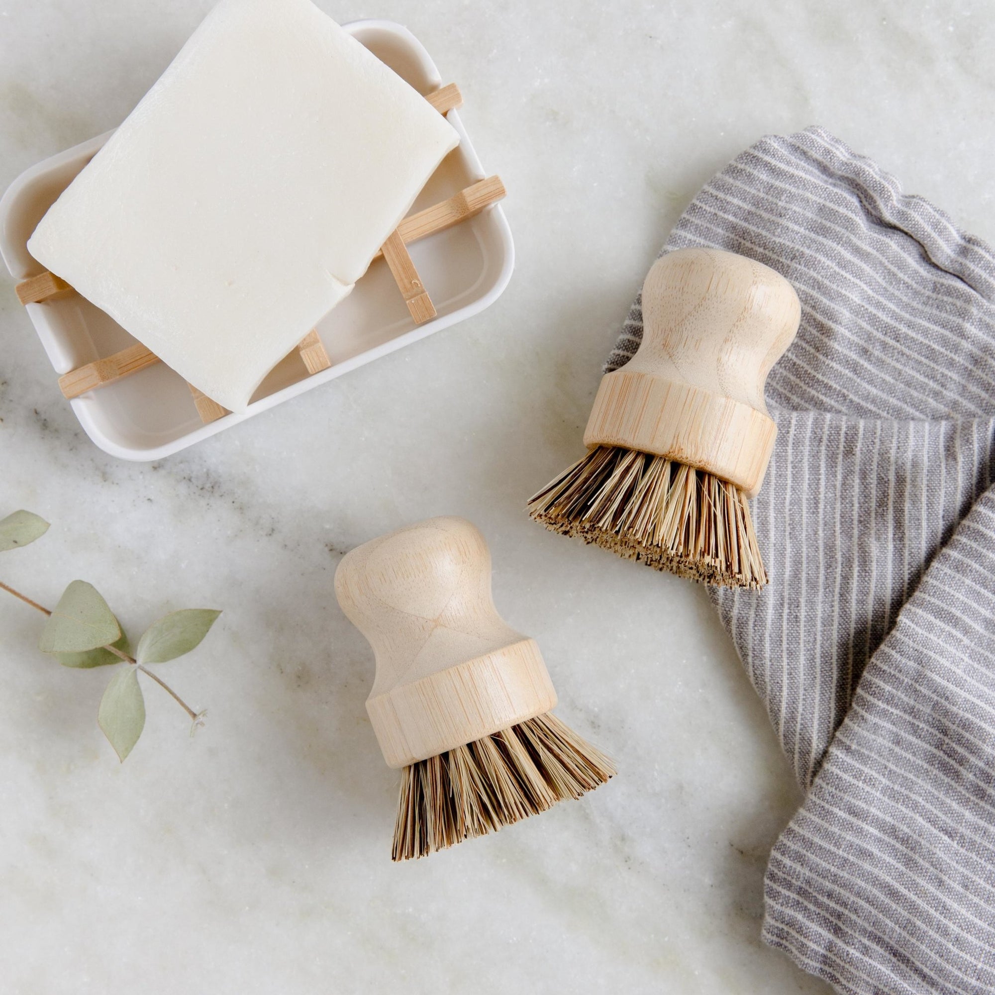 Bamboo Pot Scrubber, Eco-Friendly Cleaning Brush | Earth Ahead
