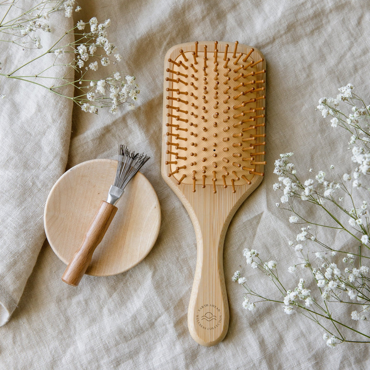 Large Bamboo Hairbrush | Natural Hair Care by Earth Ahead | Earth Ahead